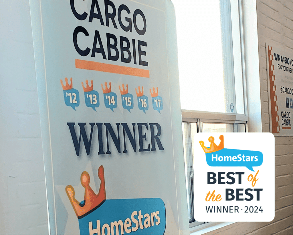 HomeStars Best of Award 2024 - CARGO CABBIE Best Movers in Toronto